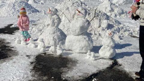 Snow much fun at snowman contest